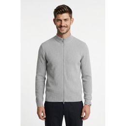 Cinque Herren Strickjacke &raquo;CINUPIO&laquo; mit Strickb&uuml;ndchen grau XXL