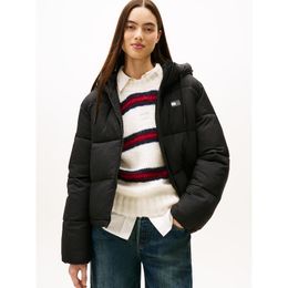 Tommy Jeans Damen Steppjacke &raquo;TJW HOODED PUFFER JACKET&laquo; mit Kapuze schwarz M (38)