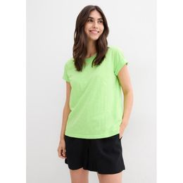 bonprix Damen bonprix T-Shirt &raquo;Boxy-Shirt&laquo; 1 lockere, figurumspielende Passform, Kurzarm, Rundhalsausschnitt 32/34 (XS)