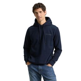 Tom Tailor Herren Tom Tailor Hoodie, mit Logo Stickerei blau S