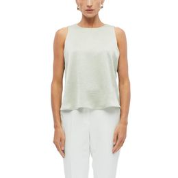 s.Oliver BLACK LABEL Damen s.Oliver BLACK LABEL Blusentop Sommerbluse / &Auml;rmellos mit feiner gl&auml;nzender Struktur 42