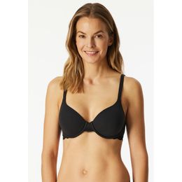 Schiesser Damen B&uuml;gel-BH &raquo;Unique Cotton&laquo; Spitzenband, mit Schale schwarz 70, Cup C