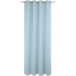 WIRTH Vorhang &raquo;Newbury&laquo; &Ouml;sen 1 Stk. tlg. blau Jacquard, Baumwolle, Polyester 145cm, &Ouml;sen, 130cm