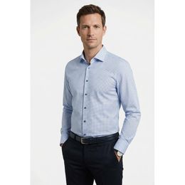 OLYMP Herren OLYMP Langarmhemd &raquo;No 6 six&laquo; super slim, New York Kentkragen, gemustert, Businesshemd wei&szlig; 42, N-Gr