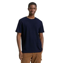 Tom Tailor Denim Herren Tom Tailor Denim T-Shirt in Piqu&eacute;-Qualit&auml;t blau XL