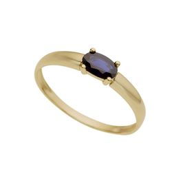 Firetti Damen Goldring &raquo;Schmuck Geschenk Gold 333 Damenring Goldring Edelstein Farbstein&laquo; mit Saphir gold 16, Gelbgold 333, 1,5mm