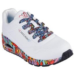 Skechers Damen Sneaker &raquo;UNO&laquo; Plateausneaker, Schn&uuml;rschuh mit Keilabsatz bunt 38
