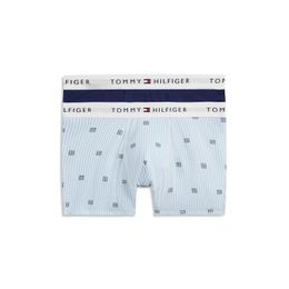 Tommy Hilfiger Underwear Kinder Trunk &raquo;2 PK TRUNK PRINT&laquo; 2 Stk. Regular fit mit elastischem Bund blau 152/158, 2 Stk.