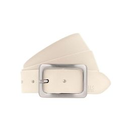 H.I.S. H.I.S Damen Lederg&uuml;rtel Schlie&szlig;e in gl&auml;nzend satiniertem Silber - demn&auml;chste NEU bis Gr. 125! beige 105