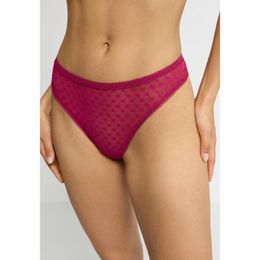 Lscn By Lascana Damen LSCN by LASCANA String aus leicht transparentem Herzchen-Mesh pink 36/38