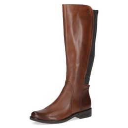 Caprice Damen Stiefel , Blockabsatz, Langsch&auml;fter, Businessstiefel in bequemer Weite braun 37,5, Normalschaft