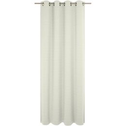 WIRTH Vorhang &raquo;Berwick&laquo; &Ouml;sen 1 Stk. tlg. grau Jacquard, Baumwolle, Polyester 145cm, &Ouml;sen, 132cm