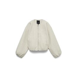 V&eacute;ro Moda Vero Moda Damen Kurzjacke &raquo;VMCHLOE LS BOMBER JACKET NOOS&laquo; Materialmix beige XS