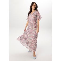 Aniston Selected Damen Aniston SELECTED Maxikleid mit verspieltem Paisleymuster rosa 44, N-Gr