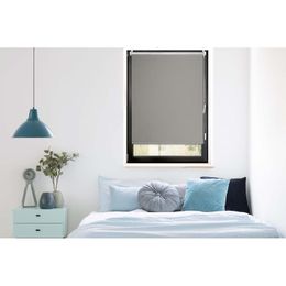 mydeco Seitenzugrollo &raquo;Trend&laquo; verdunkelnd ohne Bohren freih&auml;ngend grau Polyester 150cm, einseitig verschiebbar, 45cm
