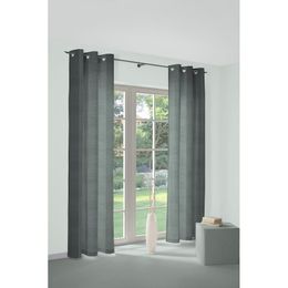WIRTH Vorhang &raquo;Niederau&laquo; &Ouml;sen 1 Stk. tlg. blau Jacquard, Polyacryl, Polyester 225cm, &Ouml;sen, 132cm