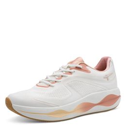 Tamaris Damen Plateausneaker &raquo;VITALA&laquo; , Plateau, Freizeitschuh, Schlupfschuh mit Ortholite-Ausstattung wei&szlig; 36