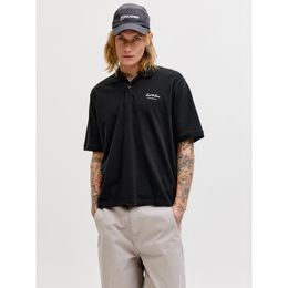 Jack & Jones Jack & Jones Herren Poloshirt &raquo;JJEARCHIVE GRAPHIC POLO SS LN&laquo; mit Polokragen schwarz L