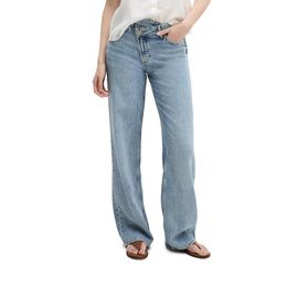 Marc O'Polo Marc O'polo Damen Marc O'Polo Kurzarmbluse Leinenbluse regular mit breiter Kellerfalten im R&uuml;cken wei&szlig; 44