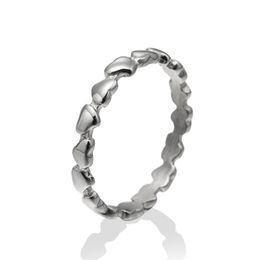 Aniston Jewelry & Watches Damen Aniston JEWELRY & WATCHES Fingerring &raquo;Schmuck Geschenk Edelstahl Damenring Ring Herz&laquo; Made in Germany 58, Edelstahl, 