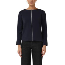 s.Oliver BLACK LABEL Damen s.Oliver BLACK LABEL Sweatshirt, U-Boot Ausschnitt blau 38