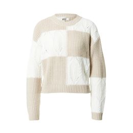 Jacqueline de Yong JDY Sweater 'JDYJusty' female size XS Greige / White