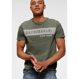 Bruno Banani Herren T-Shirt kurz&auml;rmelig, schmal geschnitten, Rundhalsausschnitt gr&uuml;n S (44/46)