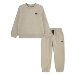 Levi's Kids Jungen Levi's Kids Neugeborenen-Geschenkset &raquo;LVN HOODIE,JOGGER SET&laquo; Set, 2 mit kleiner Label-Applikation- Stickerei beige 4 (104)