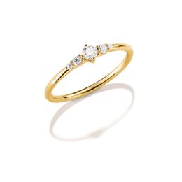 Thomas Sabo Damen Thomas Sabo Fingerring &raquo;Ring mit Zirkoniasteinen gelbgoldfarben&laquo; mit Zirkonia (synth.) 54, Metall