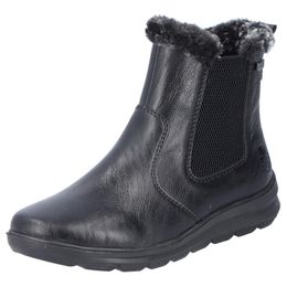 Rieker Damen Winterboots , Chelseaboots, Stiefelette, mit wasserabweisender RiekerTEX-Membran schwarz 37