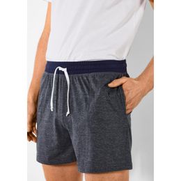 H.I.S. H.I.S Herren Schlafshorts mit kontrastfarbigem Bund blau 56/58 (XL), N-Gr