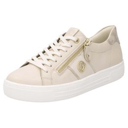 Remonte Damen Plateausneaker , Feizeitschuh, Halbschuh, Schn&uuml;rer, herausnehmbare Soft-Einlage beige 42