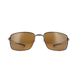Oakley Sonnenbrille Square Wire OO4075-14 Wolfram Prizm Tungston polarisiert