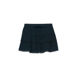 Superdry Damen Sommerrock &raquo;CHEESECLOTH TIERED MINI SKIRT&laquo; aus Baumwolle, Regular Fit, mit Gummizug, unifarbene Optik S