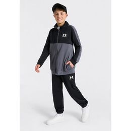 Under Armour Herren Trainingsanzug &raquo;UA Rival CB Knit Track Suit&laquo; mit praktischen Taschen grau XS