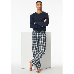 Schiesser Herren Pyjamahose &raquo;Mix + Relax&laquo; funktionale Knopfleiste, Bindeband, seitliche Taschen bunt 54, N-Gr