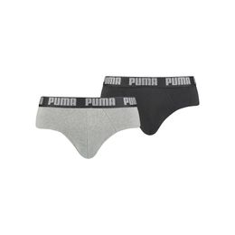 Puma Herren Puma Slip Packung, 2er-Pack, mit breitem Logobund grau XL