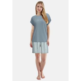 Tom Tailor Damen Tom Tailor Shorty atmungsaktiv, Viskosemix blau 36