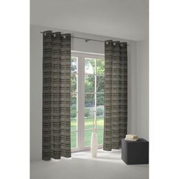 WIRTH Vorhang &raquo;Laufenberg&laquo; &Ouml;sen 1 Stk. tlg. gr&uuml;n Jacquard, Baumwolle, Polyester 225cm, &Ouml;sen, 132cm