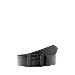 Tom Tailor Herren Tom Tailor Lederg&uuml;rtel &raquo;TTTHOMAS&laquo; 4 cm breiter Herreng&uuml;rtel, Casual und Jeans Look, bis Gr. 120 schwarz 100