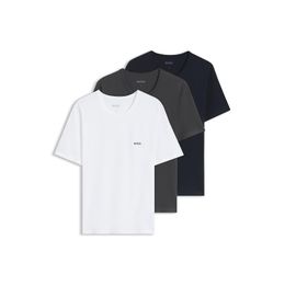 BOSS Herren BOSS T-Shirt &raquo;Rundhals BOSS ONE&laquo; Packung, 3er-Pack, 3 Stk. mit dezentem BOSS Logo-Print bunt L (46)