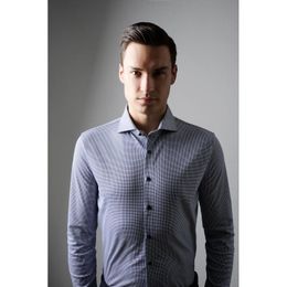 DESOTO Herren DESOTO Langarmhemd &raquo;Jerseyhemd Essential Hai langarm&laquo; Flexibler Stretch blau 41, N-Gr