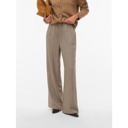 V&eacute;ro Moda Vero Moda Damen Schlupfhose &raquo;VMMELANEY HW LOOSE PANT WVN GA NOOS&laquo; Kunstfaser, loose fit beige XS (34), N-Gr