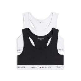 Tommy Hilfiger Underwear Damen Bralette &raquo;2PK&laquo; 2 Racerback-Bralettes mit Tommy-Logos 140/146, N-Gr