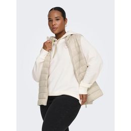 Only Carmakoma Damen Only CARMAKOMA Kapuzensweatshirt &raquo;CARNOLI L/S HEART HOOD SWT NOOS&laquo; wei&szlig; L