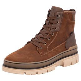Rieker Sport Herren RIEKER Sport Winterstiefelette Plateaustiefel, Schn&uuml;rstiefel mit wasserabweisender TEX-Membran braun 42