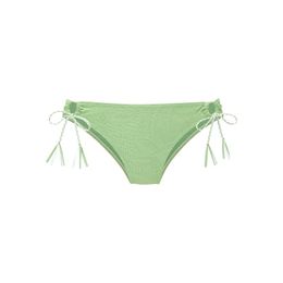 s.Oliver Damen s.Oliver Bikini-Hose &raquo;Ada&laquo; in gemusterter Strukturware gr&uuml;n 34, N-Gr