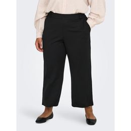 Only Carmakoma Damen Only CARMAKOMA Sweathose &raquo;CARGOLDTRASH LIFE HW STR CULOTTE NOOS&laquo; schwarz 52, L&auml;nge 32