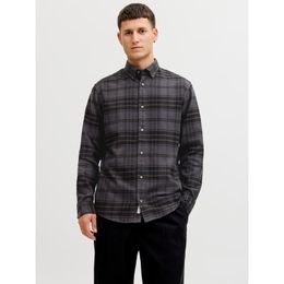 Jack & Jones Jack & Jones Herren Langarmhemd &raquo;JPRBLUBARKLEY FLANNEL X-MAS L/S SHIRT CH&laquo; grau XS, N-Gr