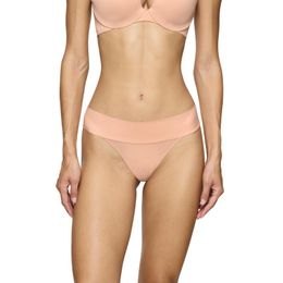 Triumph Damen String &raquo;Body Make-Up Illusion&laquo; nahtlos, weicher Bund, Microfaser, tiefgeschnitten beige 44
